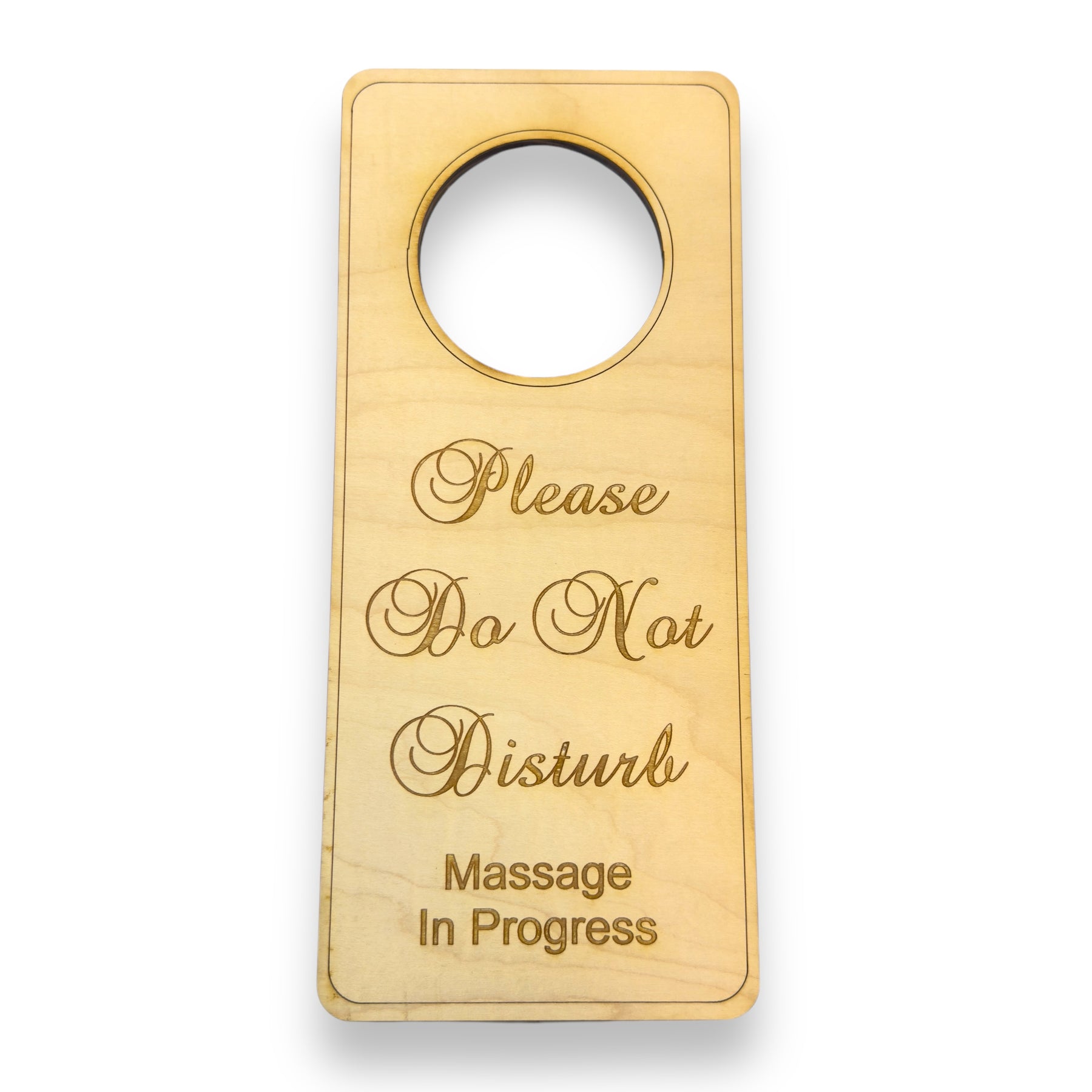 Please Do Not Disturb Massage In Progress Door sign - Wood – HipFlaskPlus