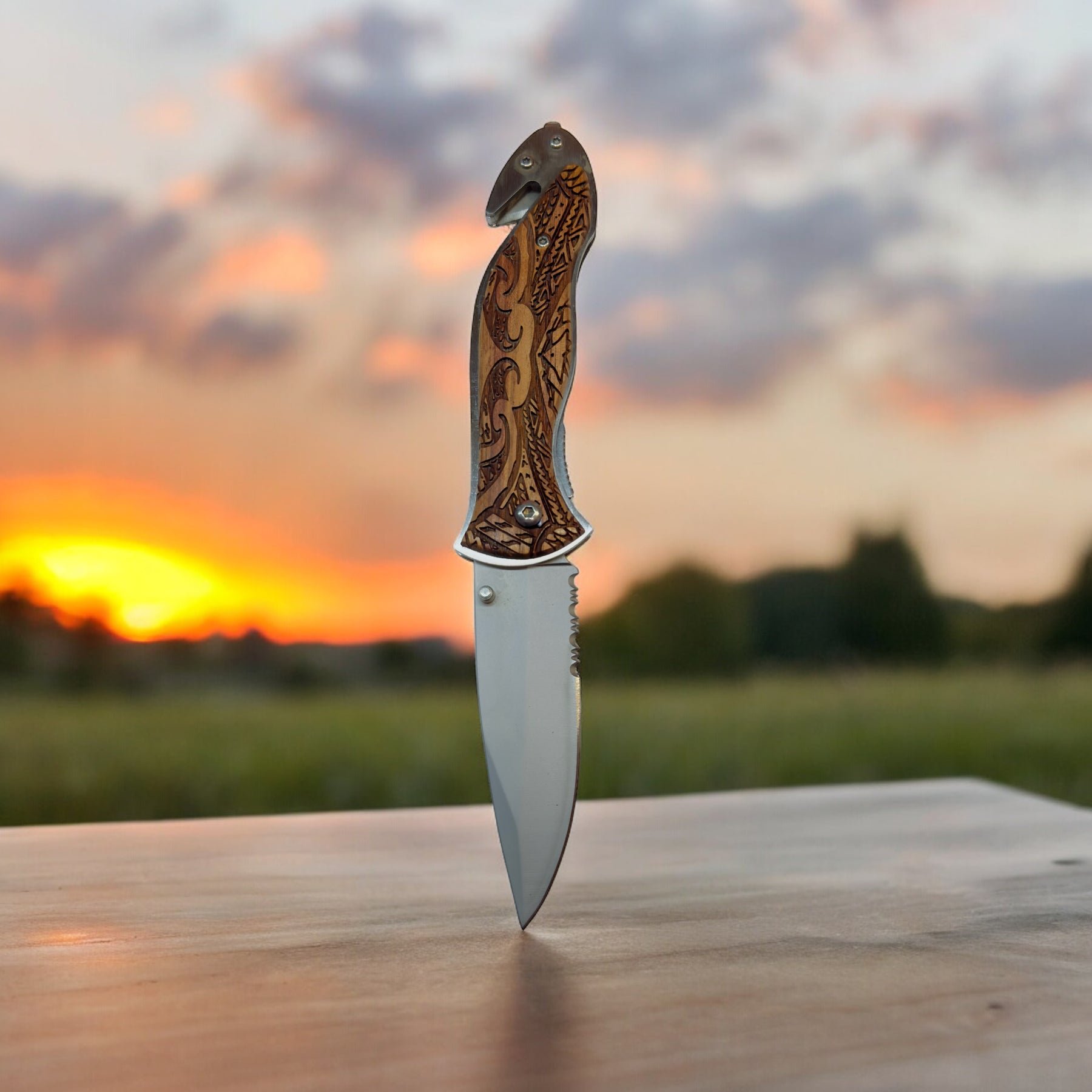 Knife - Polynesian Tribal 138 – HipFlaskPlus