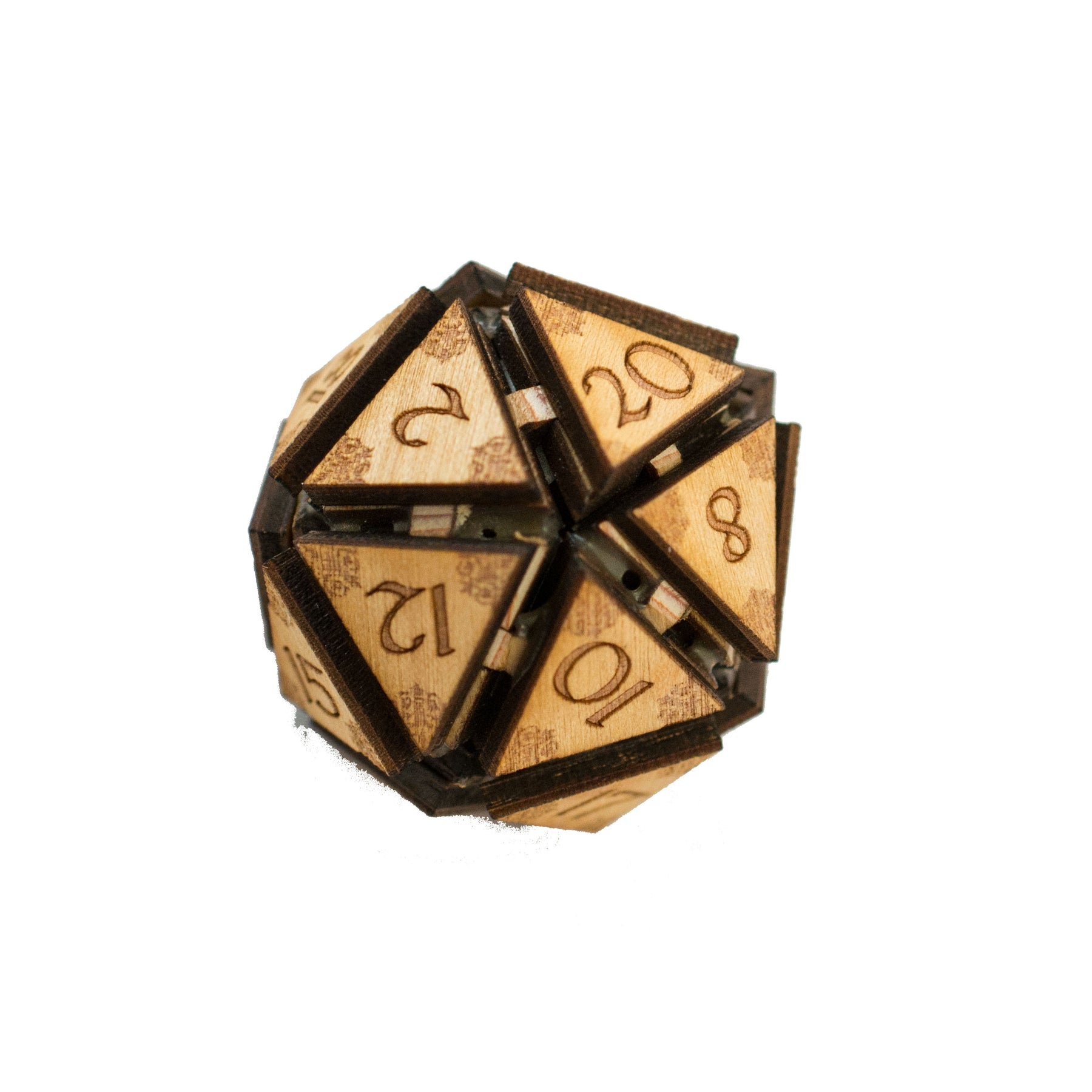 Crafts - 20 Sided Dice - Art Kit - RAW Wood 1.5"x1.5" – HipFlaskPlus