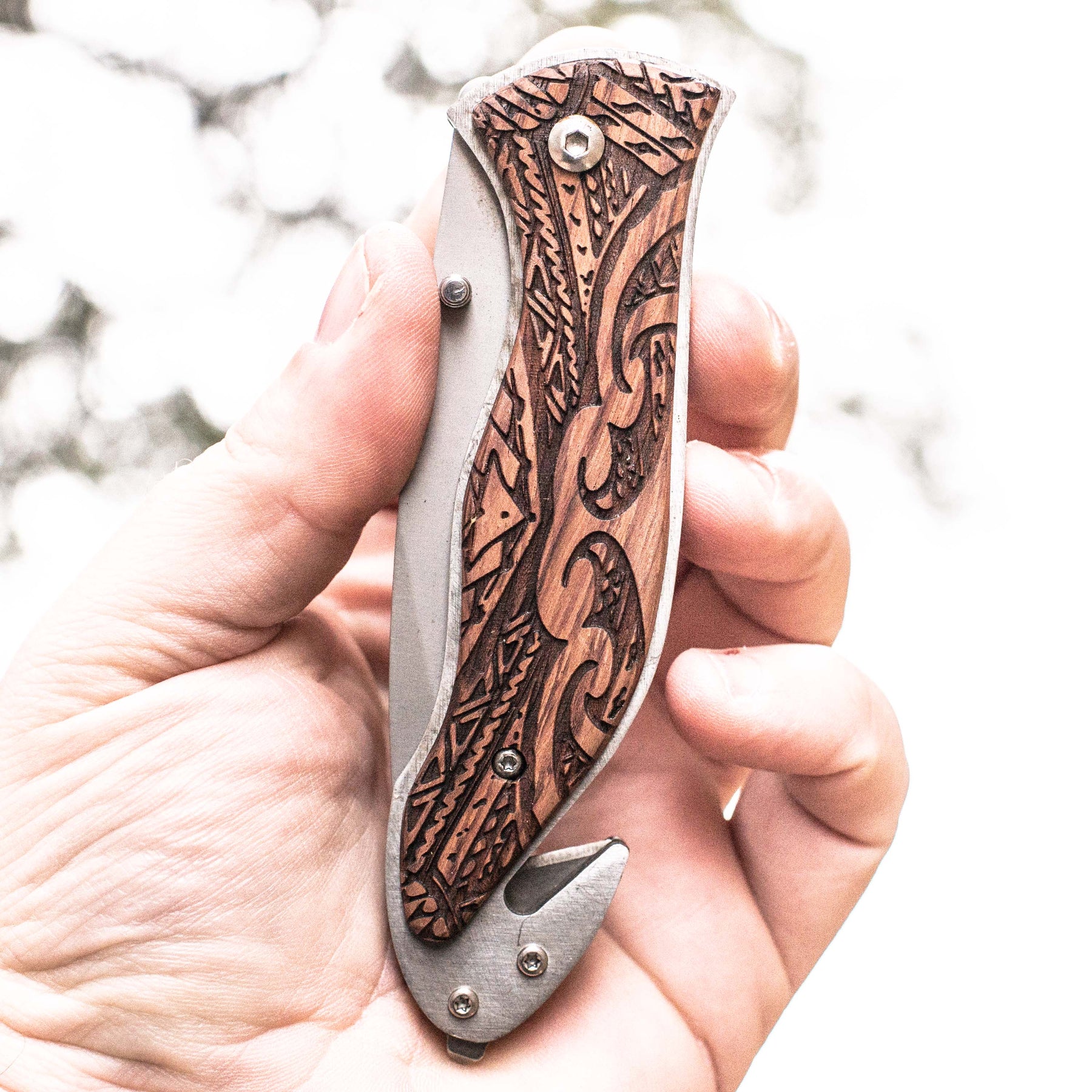 Knife - Polynesian Tribal 138 – HipFlaskPlus