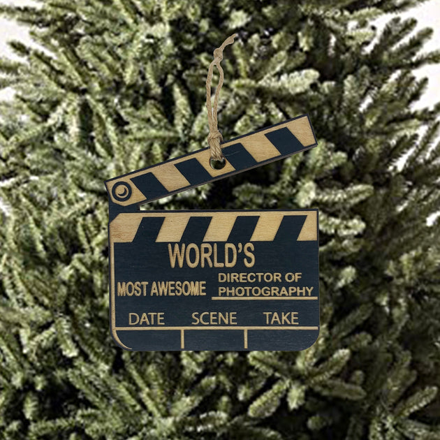 Worlds most awesome Director of Photography - Ornament Black – HipFlaskPlus